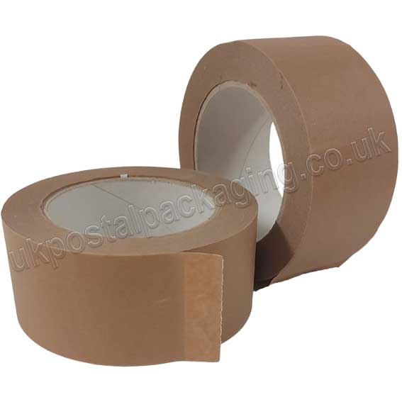 Premium Kraft, Brown, Self-adhesive Paper Tape, 50mm x 50m - UK Postal ...