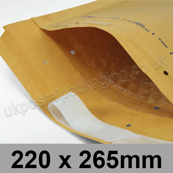 Arofol Gold Padded Envelope, Size 5 (220 x 265mm) - UK Postal Packaging