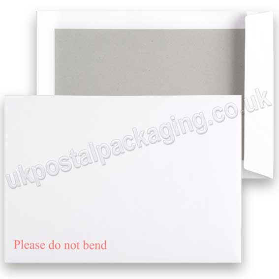 Board Backed Envelopes, White, C4 - Box of 125 - UK Postal Packaging