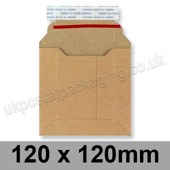 EzePack, Solid All Board Envelopes, 120 x 120mm square, Manilla - Box ...